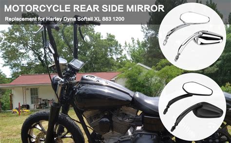 VG MOTO Espejo Retrovisor Para Motocicleta 360 Grados Chapado En Cromo Repuesto Para Harley