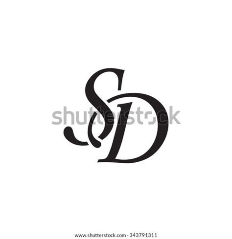 Sd Initial Monogram Logo Stock Vector Royalty Free 343791311 Shutterstock Tatuaje