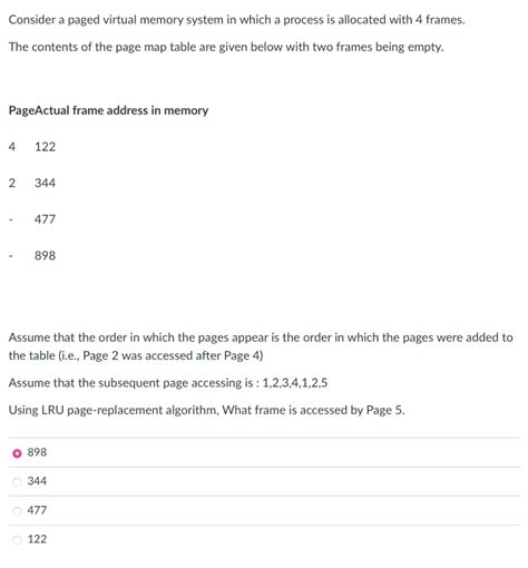 solved consider a paged virtual memory system in which a