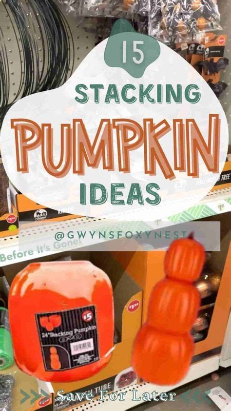 Dollar Tree Stacked Pumpkins Ideas
