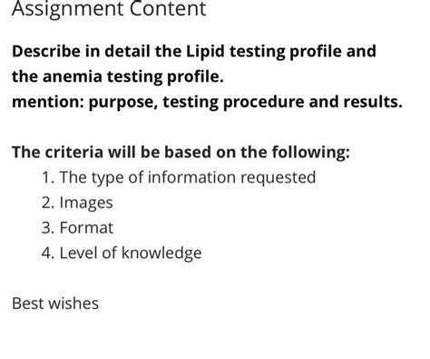 Solved Assignment Content Describe In Detail The Lipid Chegg
