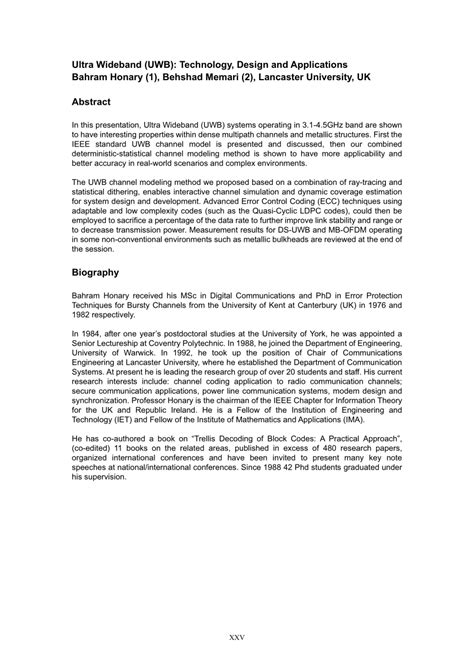 Pdf Ultra Wideband Uwb Technology Design And Applications