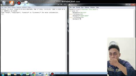 Contoh Program Phyton If Elif Dan Else Youtube