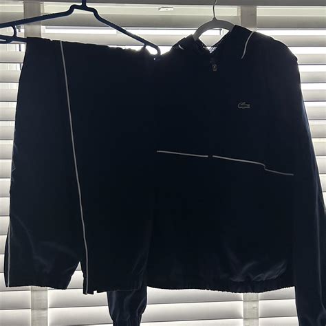 Lacoste Navy Blue Shell Tracksuit Msg Before Buying Depop