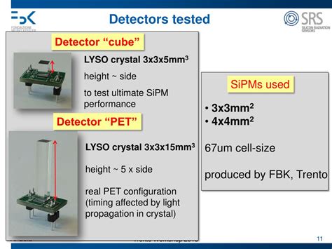 Ppt Optimization Of Timing Performance Of Large Area Fbk Sipms In The Scintillation Light