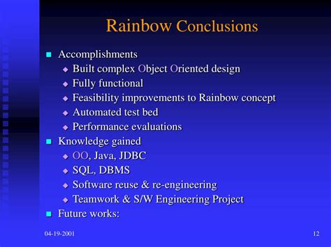Ppt Rainbow Xml And Relational Database Design Implementation Test And Evaluation