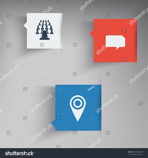 Vector Flat Ui Design Trend Set Stock Vector Royalty Free 169490429 Shutterstock