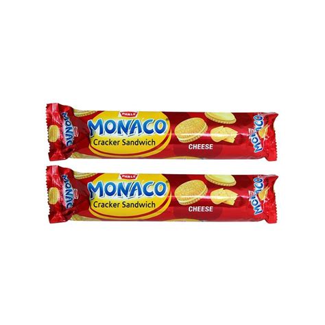 Parle Monaco Cheese Biscuit Pack Of 2 Price Buy Online At Best