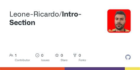 Github Leone Ricardo Intro Section