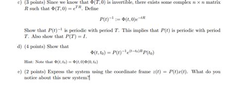 solve d and e plz problem 8 15 points periodic