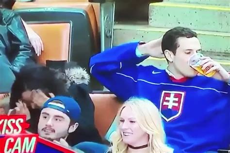 The Most Awkward Kiss Cam Ever — Brother And Sister On Dodgers Kiss Cam