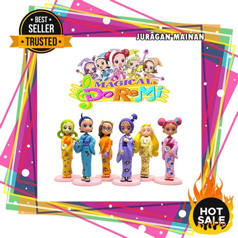 Jual Mainan Magical Doremi Yukata Set 6 Pcs Action Figure Pajangan Miniatur Cake Topper Shopee