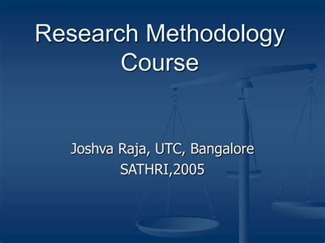 Research Methodology Courseppt