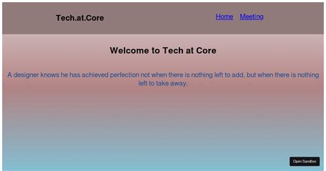 React Codesandbox
