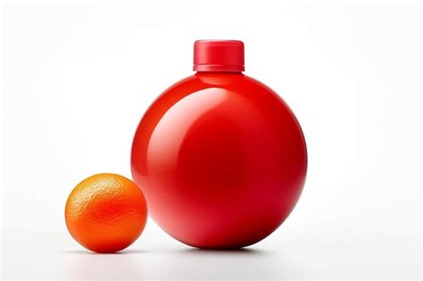 Isotonic Drink With Ball Mockup Premium Ai Generated Image