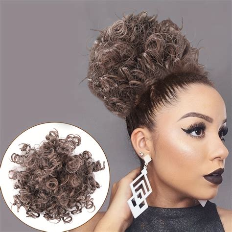 Drawstring Messy Bun Hair Piece Tousled Drawstring Hair Temu Canada