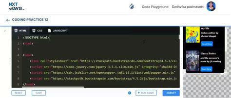 Designing A Book Store Page With Bootstrap Sadhvika Padmashetti Posted On The Topic Linkedin