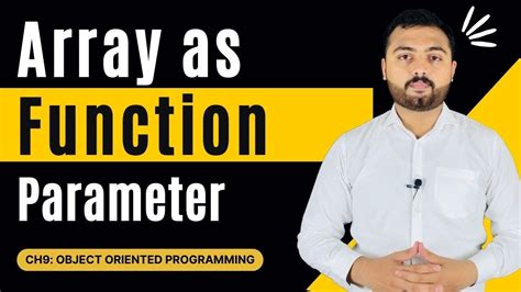 Pass Array As Function Parameter Like A Pro In C Youtube