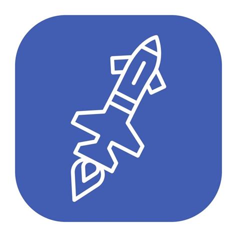 미사일 아이콘 프리미엄 벡터