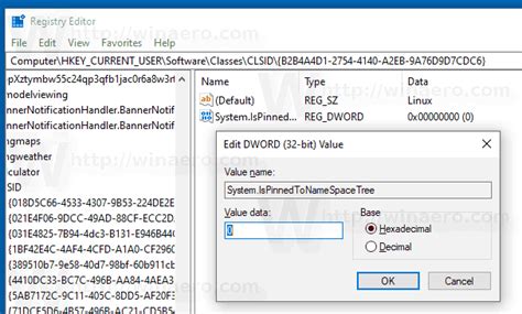 Remove Linux From Navigation Pane In Windows 10