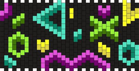 90s Carpet Aka My Favorite Gender Kandi Pattern In 2024 Kandi Kandi Patterns Kandi Cuff Patterns