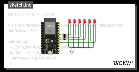 Conteo Binario Wokwi ESP32 STM32 Arduino Simulator
