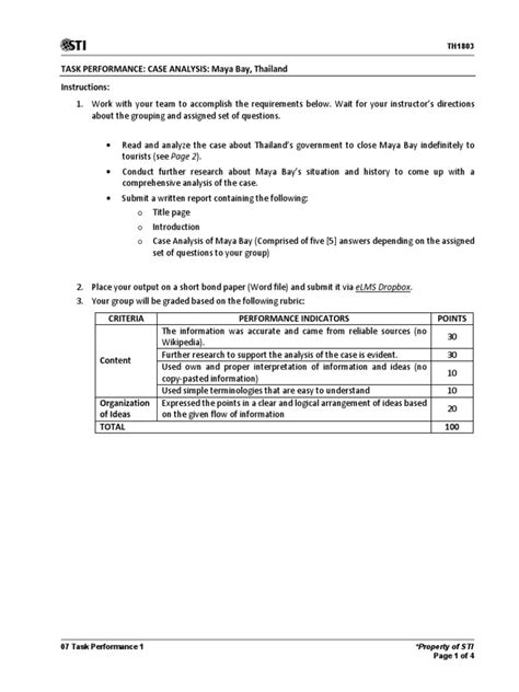 07 Task Performance 1 Pdf Natural Environment