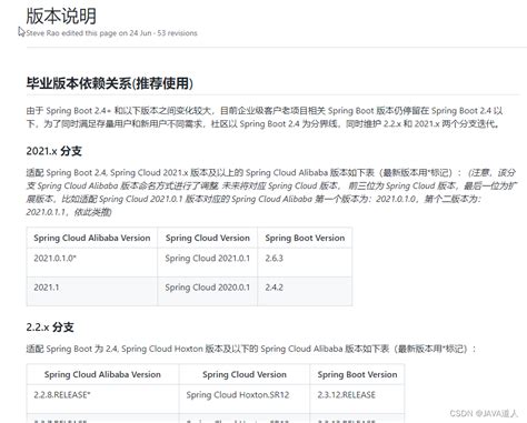 为springboot找到合适的springcloud版本和springcloud alibaba版本 spring boot 2 4 2对应