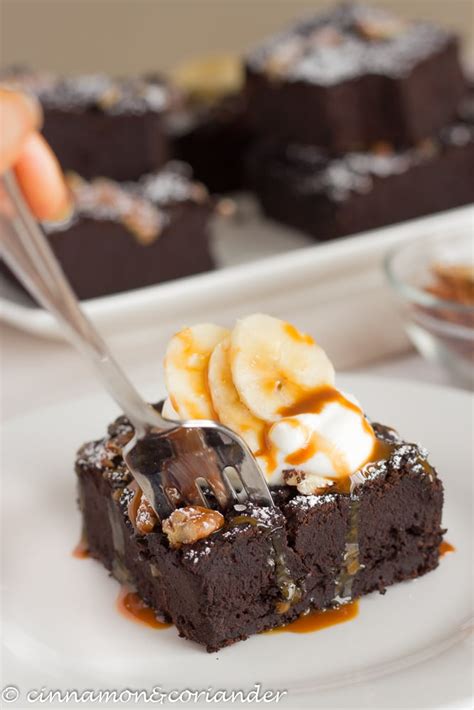 De Vegane Brownies Mit Schwarzen Bohnen Und Banane Gesunde Brownies