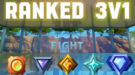 Box Fight 3v1 Ranked 6600 6649 1537 By Z1x2 Fortnite Creative Map