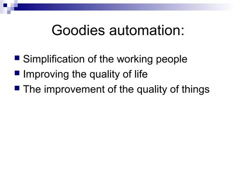 Automatization Ppt
