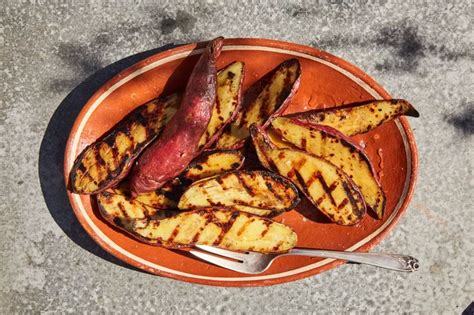 Charred Sweet Potatoes With Honey And Olive Oil Recipe Good Sweet