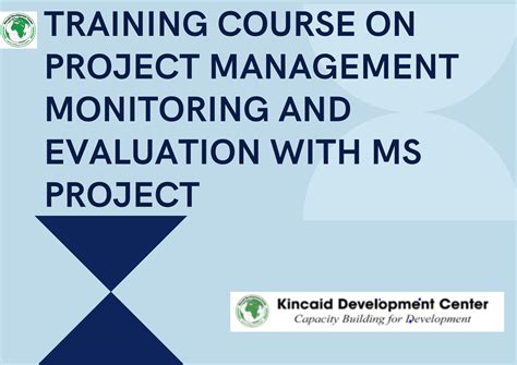 Training Course On Project Management Monitoring And Evaluation With Ms Project Training Or