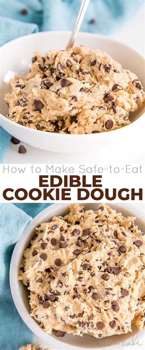 How To Make Edible Cookie Dough Liv For Cake
