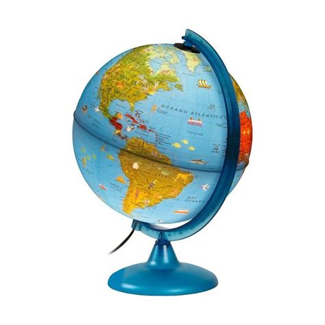 GLOBO TERRAQUEO CON LUZ MODELO ARCA CM Active Brain