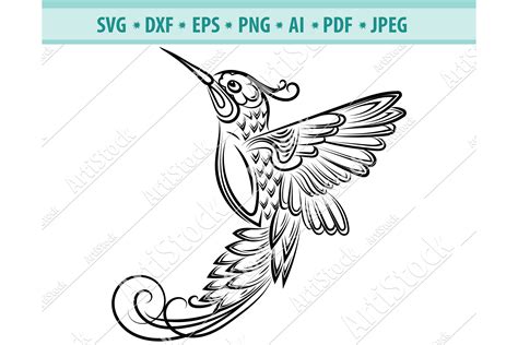 Hummingbird Svg Hummingbird Wreath Svg Bird Dxf Png Eps 440826