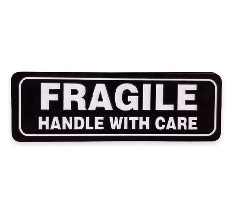 Fragile Black And White