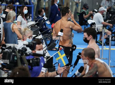 AUGUST 1st 2021 TOKYO JAPAN Fresh From Winning The Silver Medal In The Men S 50m Freestyle