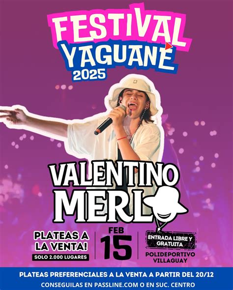 Yaguané Supermercados 💥🎉 ¡valentino Merlo En El Festival De Yaguané