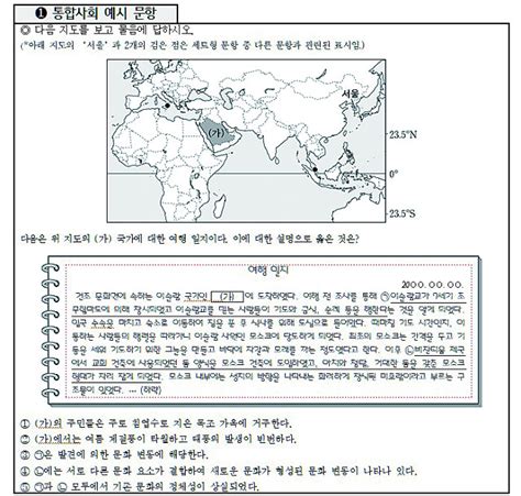 현 중3 치르는 새 수능… 통합사회·과학 예시문항 첫 공개