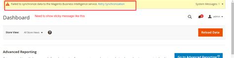 Magento2 Magento 2 Create Custom Sticky Admin System Messages