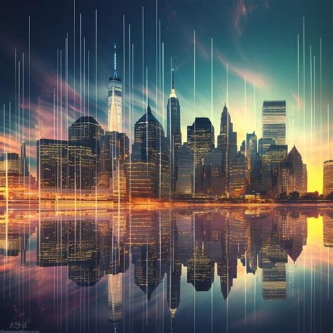 Premium Photo Double Exposure Image Of Stock Market Investment Graph