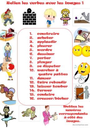 885 Verbes Français FLE fiches pedagogiques pdf doc