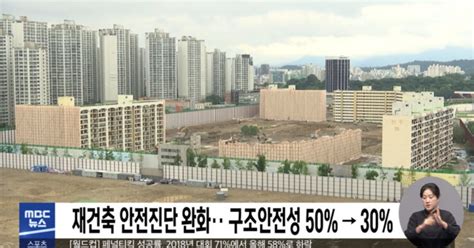 재건축 안전진단 완화‥구조안전성 50 → 30
