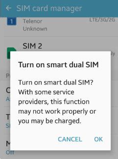 How To Turn On Smart Dual SIM Android Phone Lollipop Marshmallow