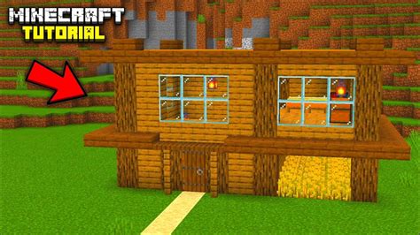 Minecraft How To Build A Easy Survival House Tutorial YouTube
