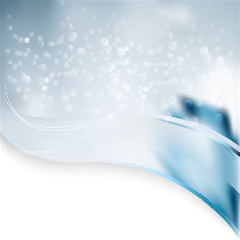 Abstract Blue White And Grey Wave Ppt Background Vector Illustration