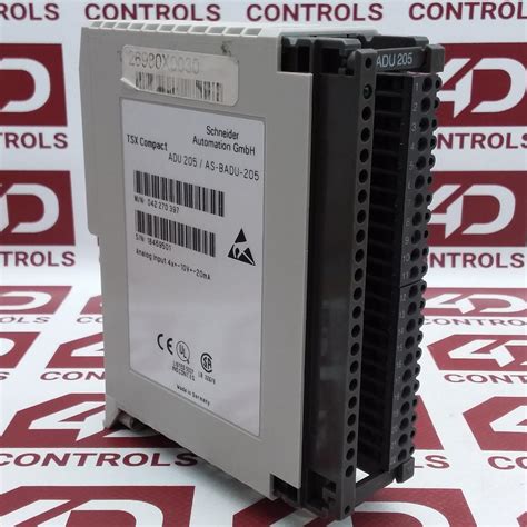 AS BADU 205 Modicon Analog Input Module 4 Channel 20mA