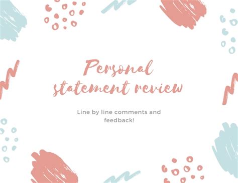 Provide Feedback On Your Personal Statement By Mmanikko Fiverr
