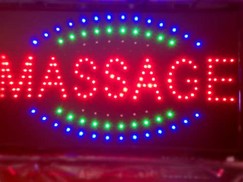 Massage Led Sign 55x33cm Evertronics